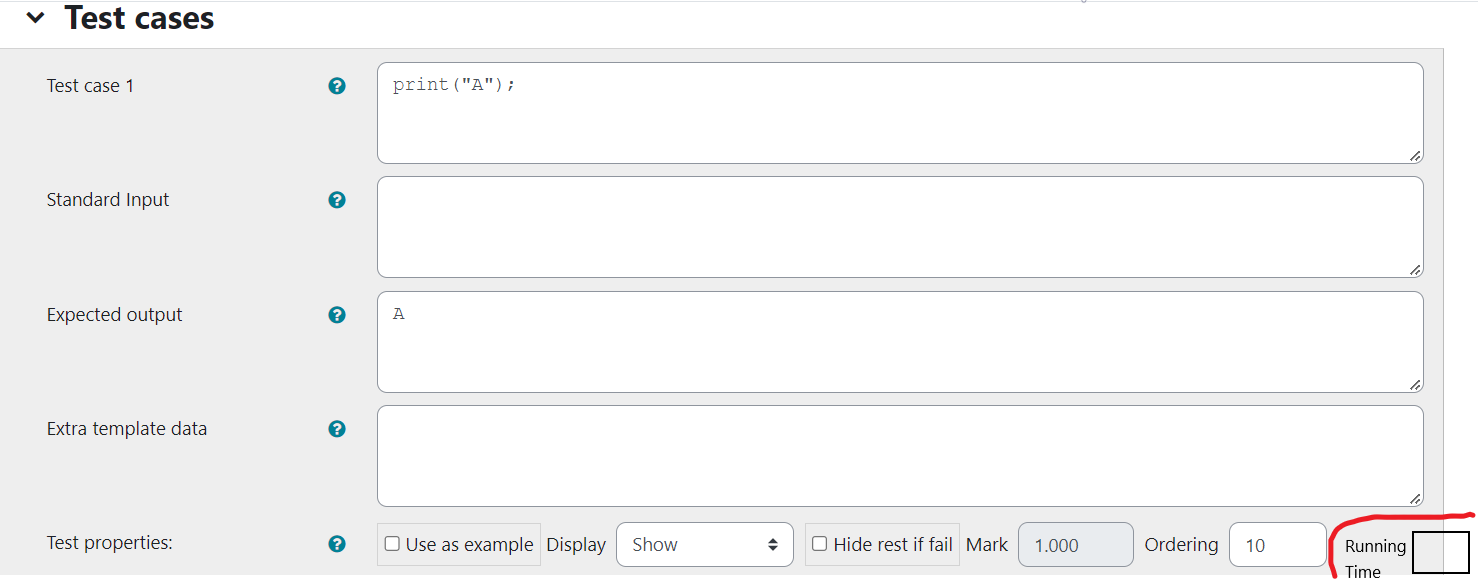 Coderunner About Coderunner Test Cases